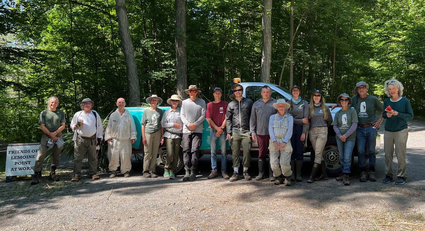 Invasive Phragmites Removal at Lemoine Point